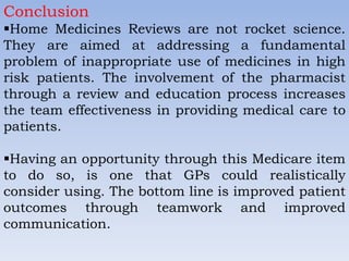 HOME MEDICATION REVIEW FOR PHARM D STUDENTS.ppt