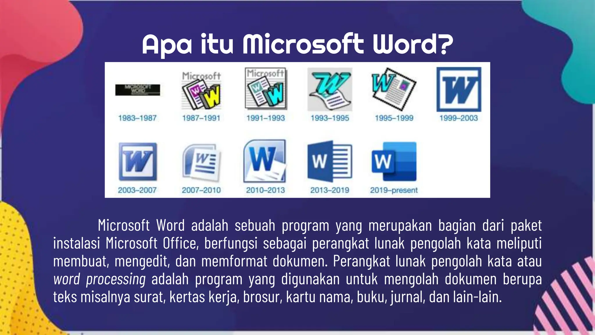 Home Menu Word - Informatika Home Menu word | PPTX