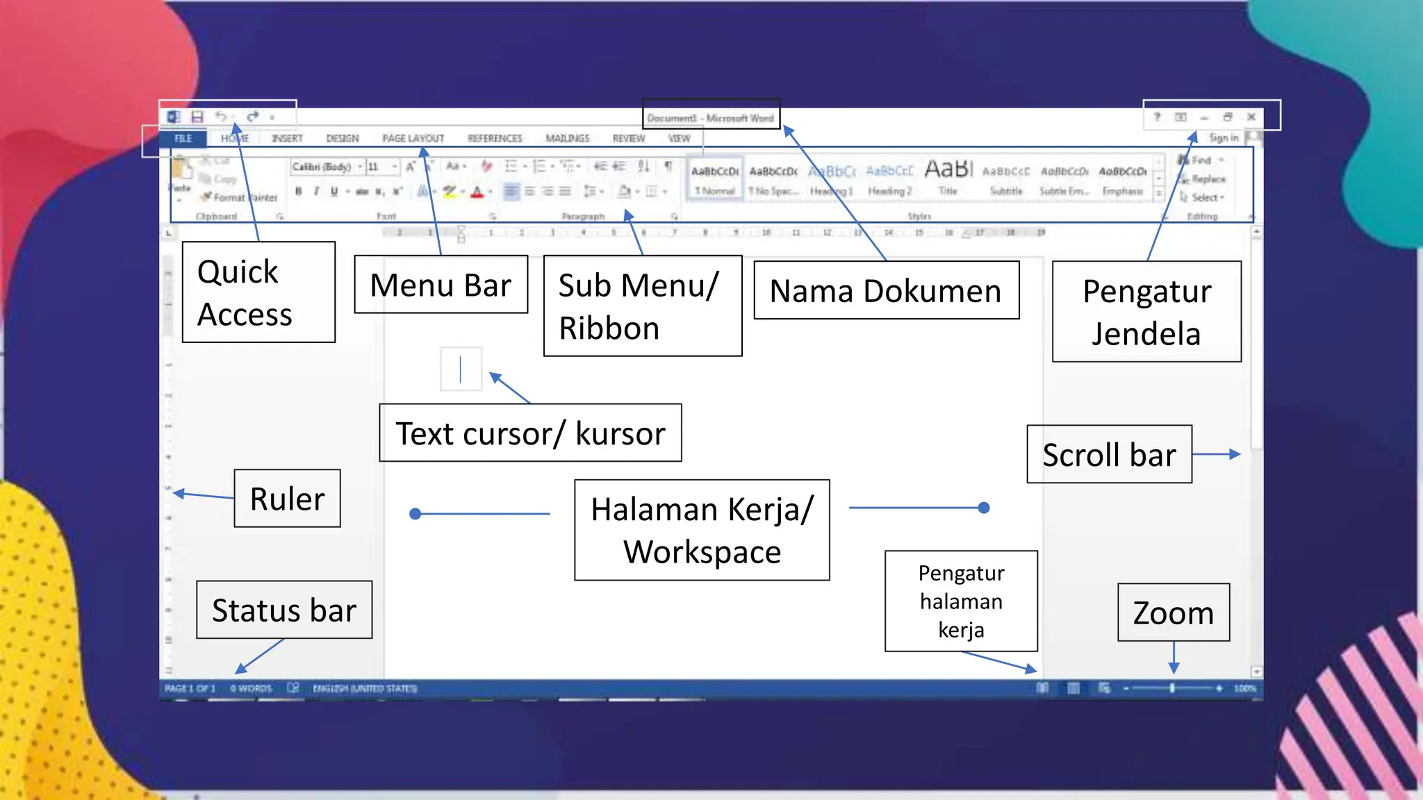 Home Menu Word - Informatika Home Menu word | PPT