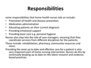 Home nursing interventions | PPTX