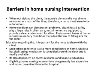 Home nursing interventions | PPT