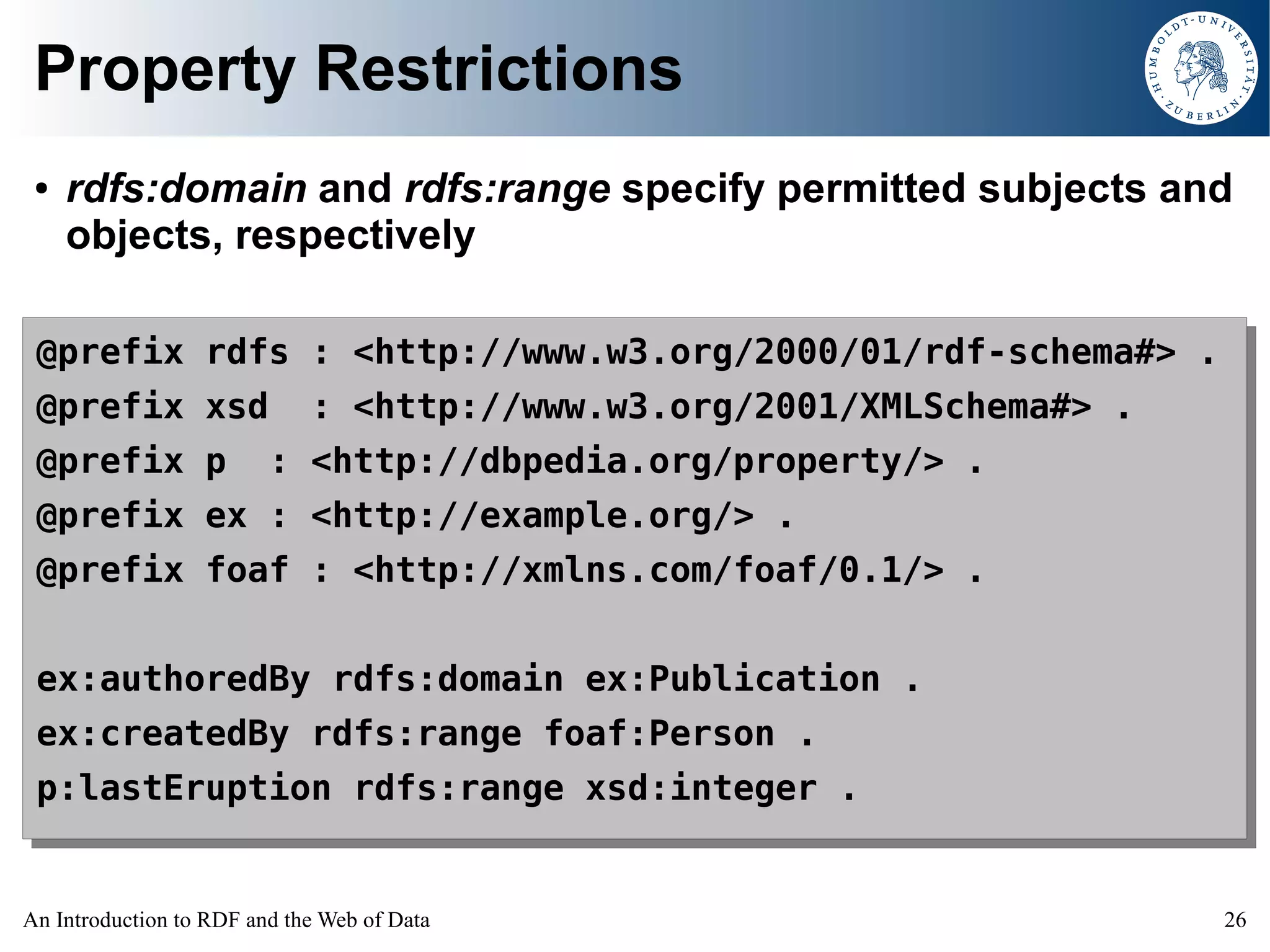 An Introduction to RDF and the Web of Data | PPT