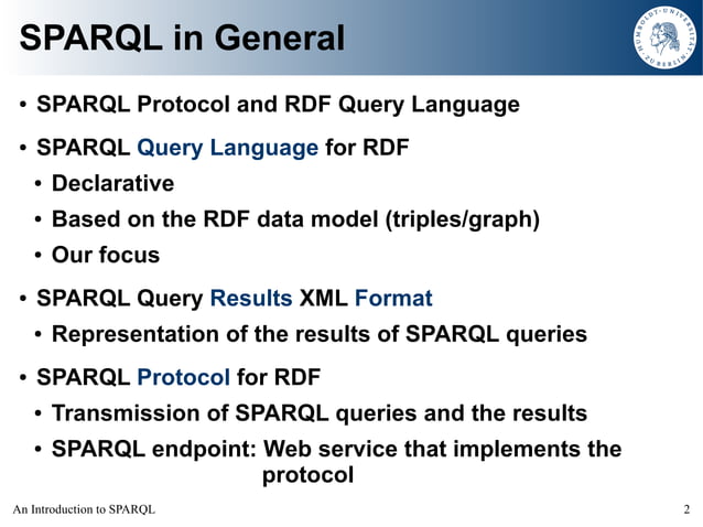 An Introduction to SPARQL | PDF | Databases | Computer Software and Applications
