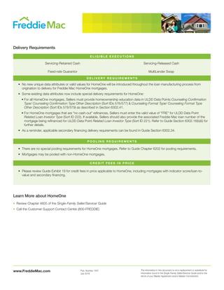 Freddie Mac HomeOneSM More flexibility | PDF
