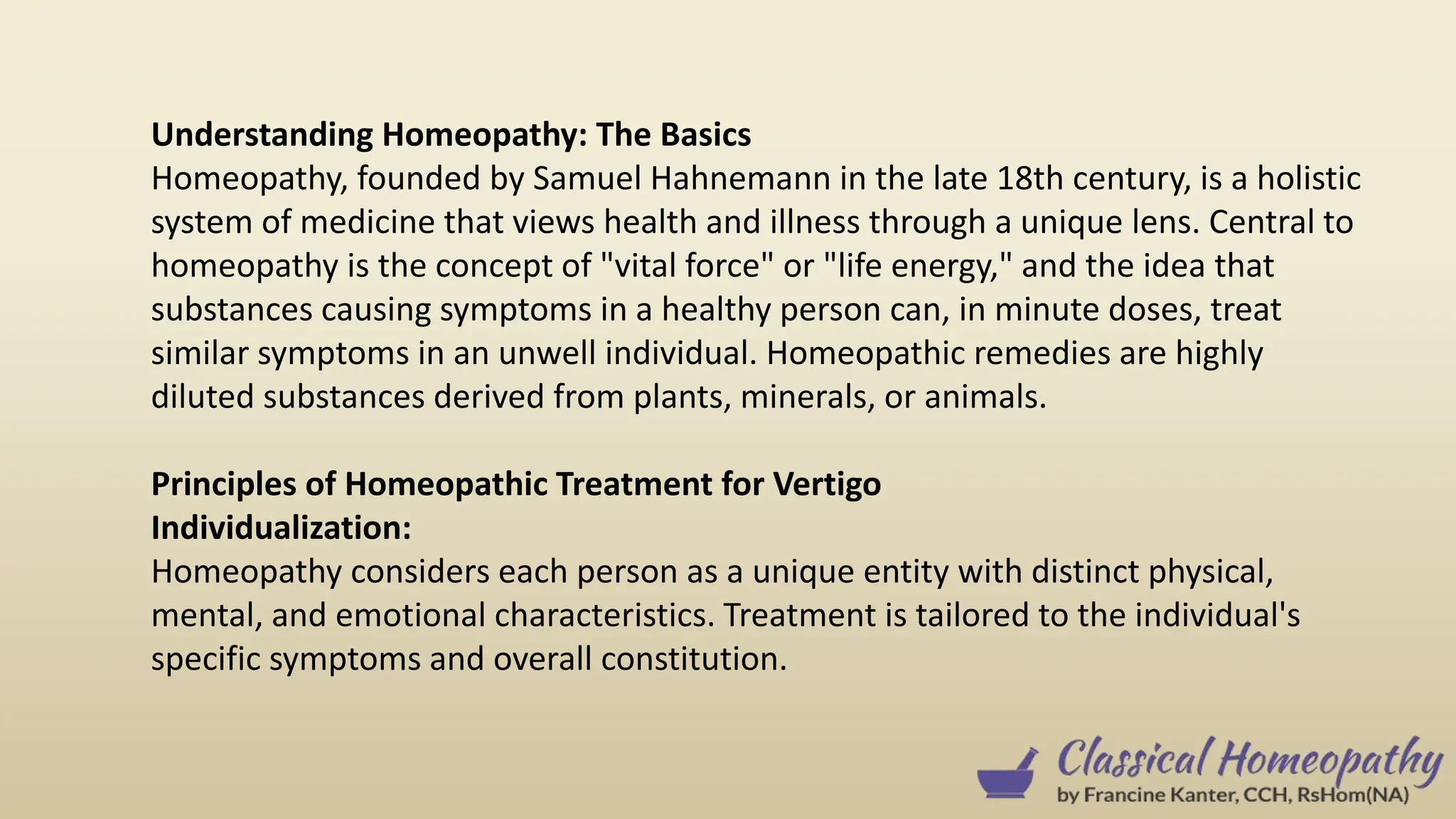 Homeopathic Approach for Treatment of Vertigo.pptx