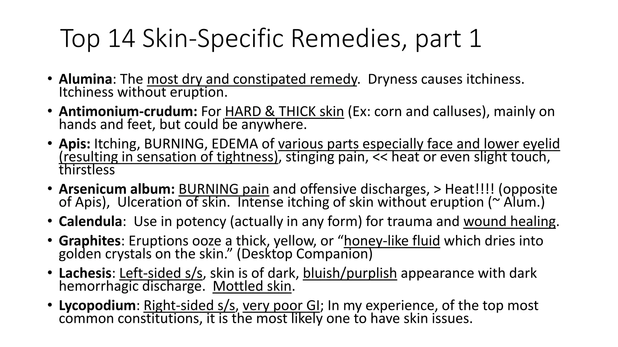 Homeopathic Dermatology - An Overview | PPTX