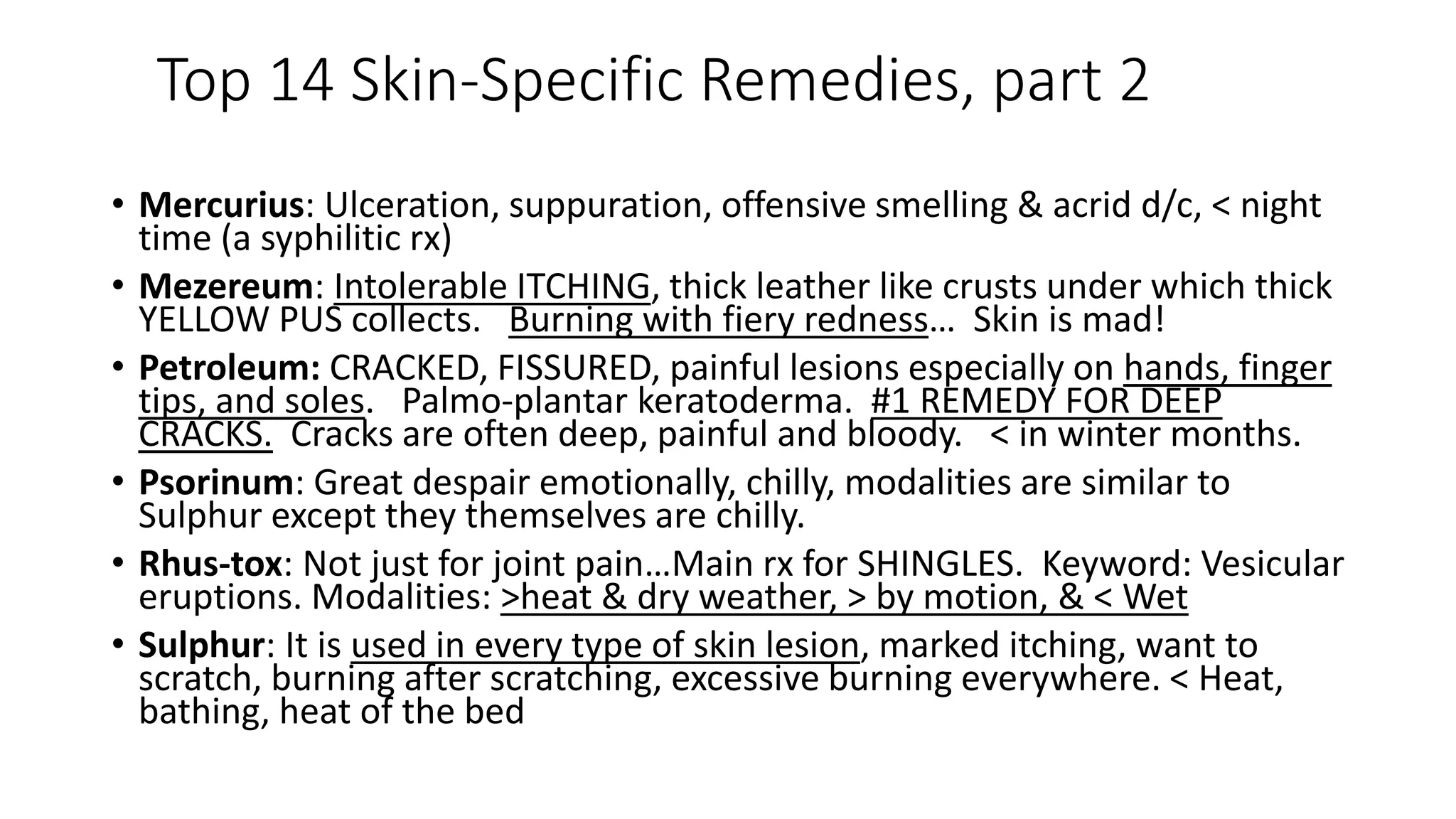 Homeopathic Dermatology - An Overview | PPTX