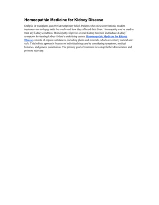 Chronic Kidney Disease: A Guide to Renal Riddles | PDF