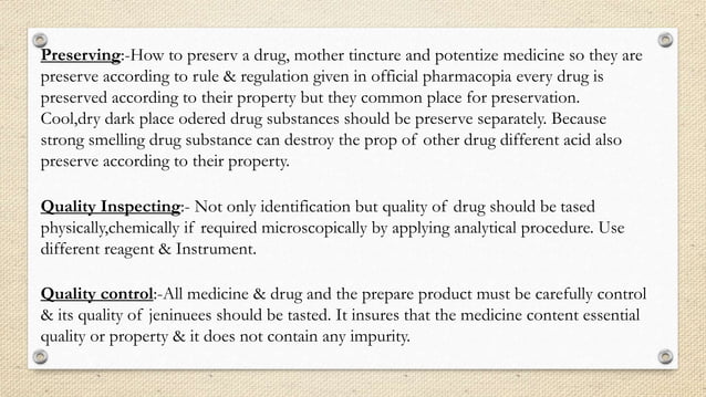 Homeopathic Pharmacy.pptx | Pharmaceutical Drugs | Medical Health