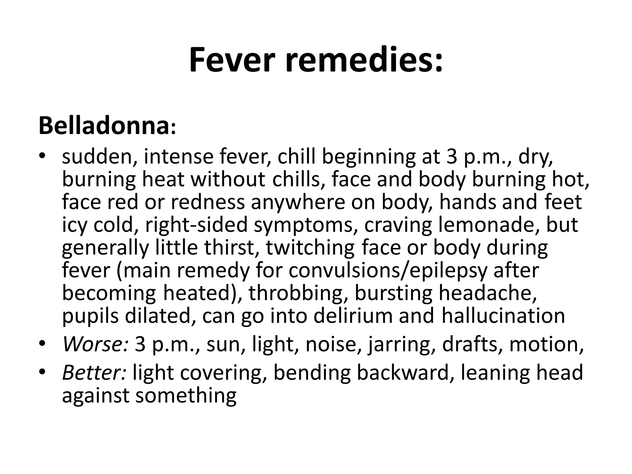 Homeopathic remedies for fevers, coughs, and sinus | PPT