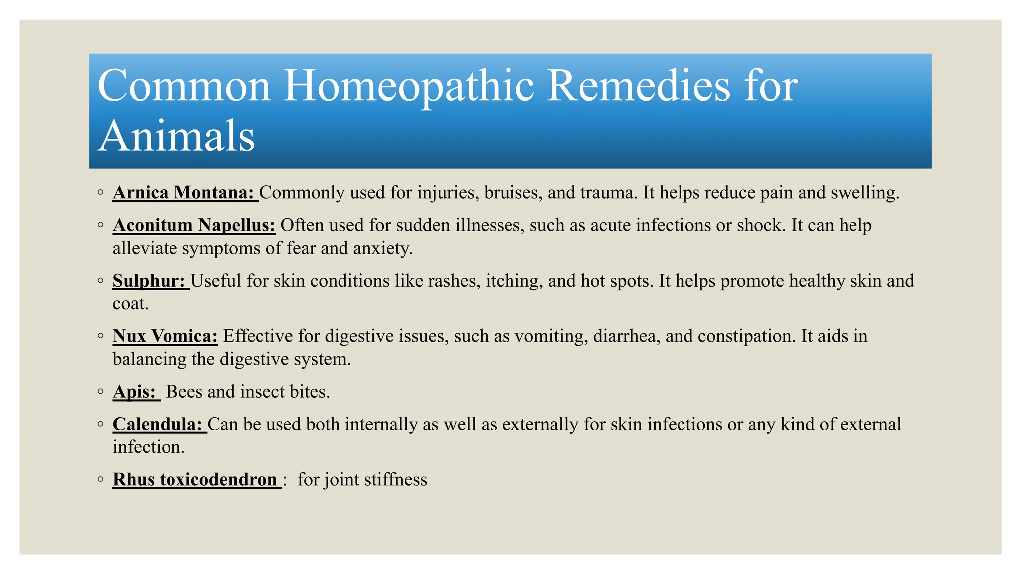 Homeopathy and it's application in veterinary medicine | PPTX