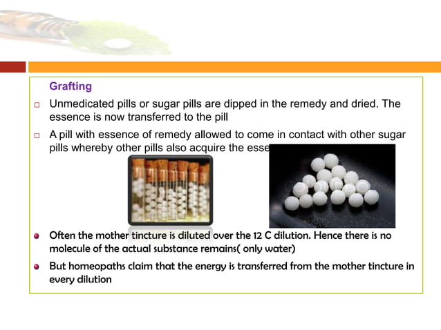 Homeopathy | PPTX | Herbs and Supplements | Alternative Medicine