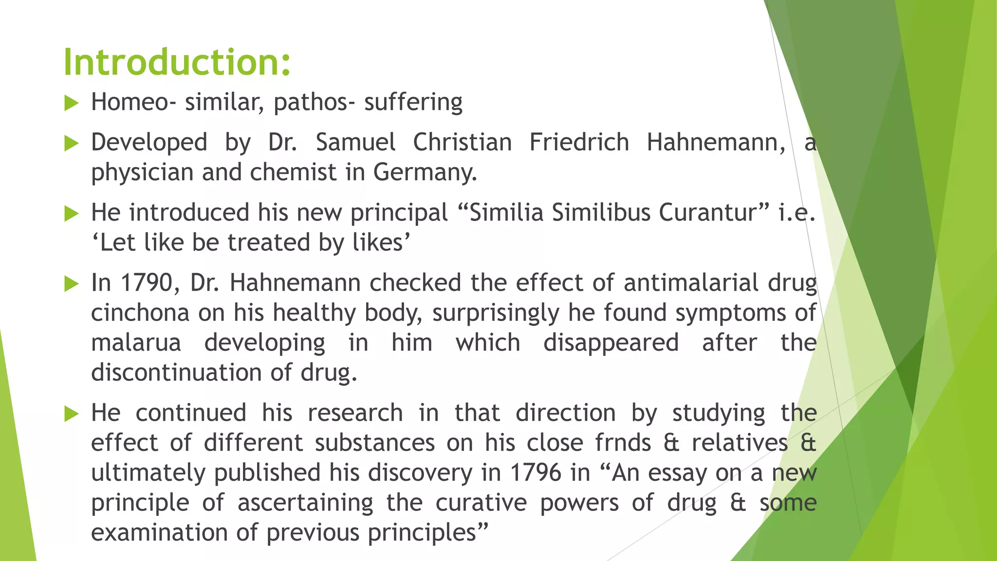 Homeopathic system of medicine | PPTX