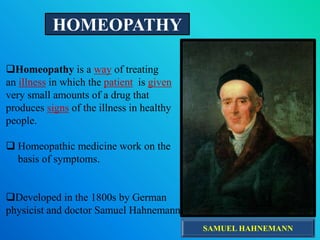 HOMEOPATHY AND ITS COMMON METHOD TO PREPARE | PPTX