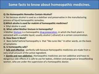 HOMEOPATHY AND ITS COMMON METHOD TO PREPARE | PPTX
