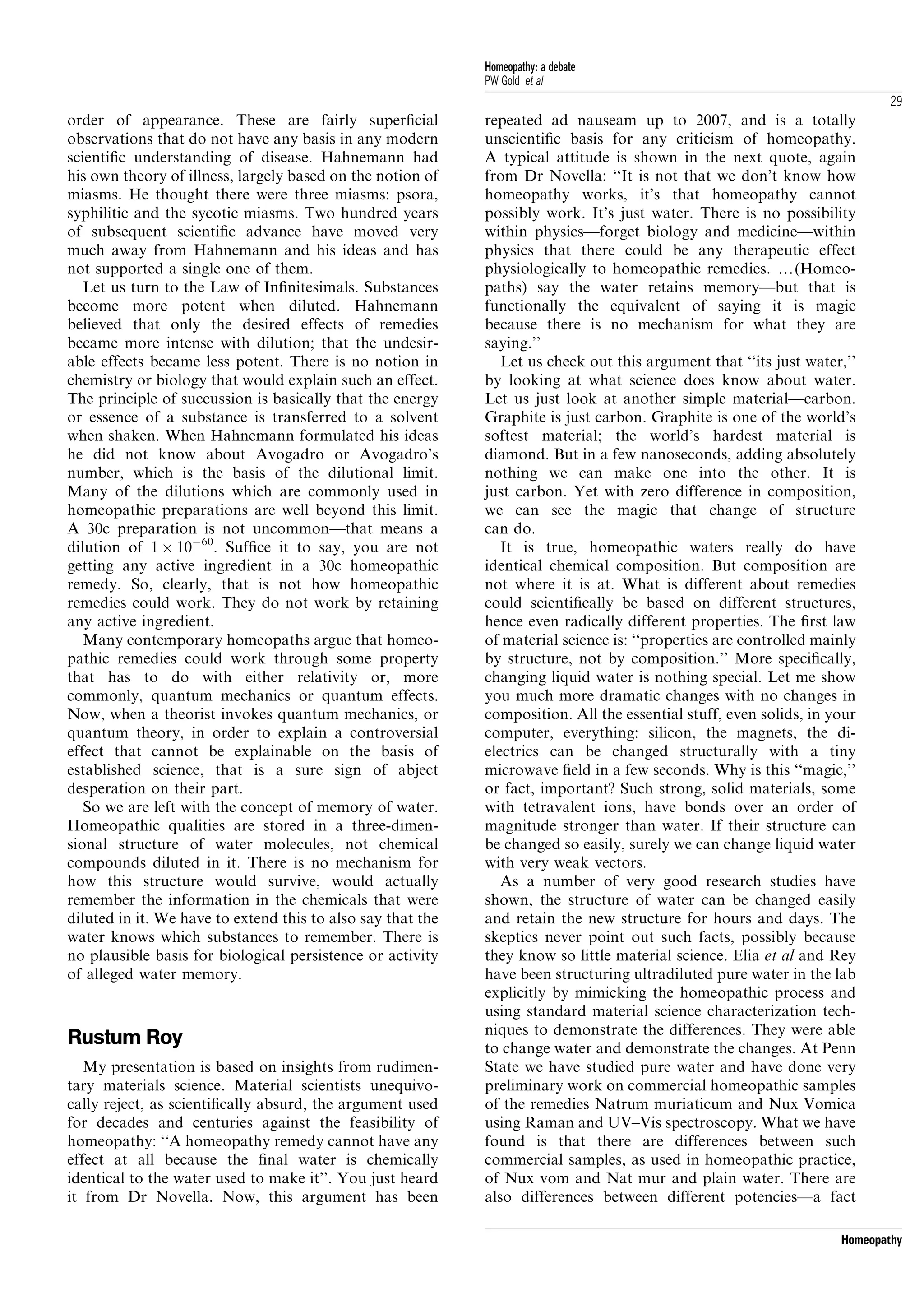 Homeopathy—quackery or a key to the future of medicine? | PDF