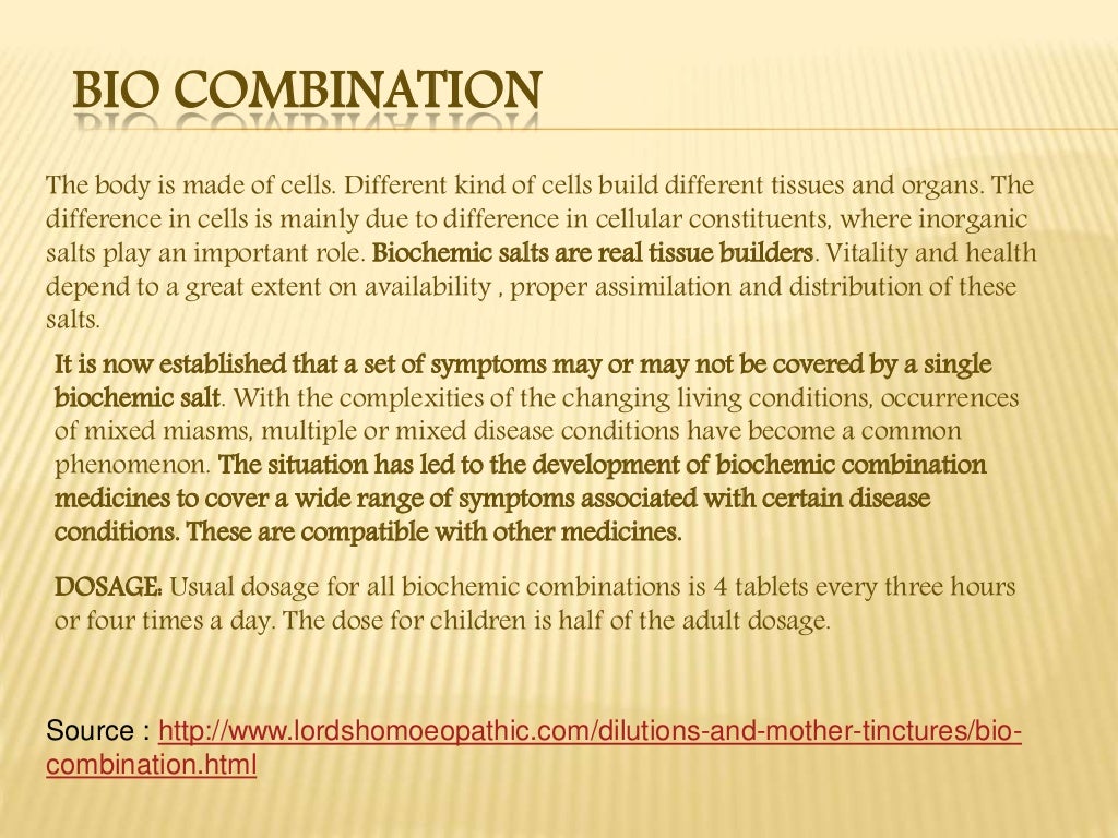 Homeopathy Bio Combination