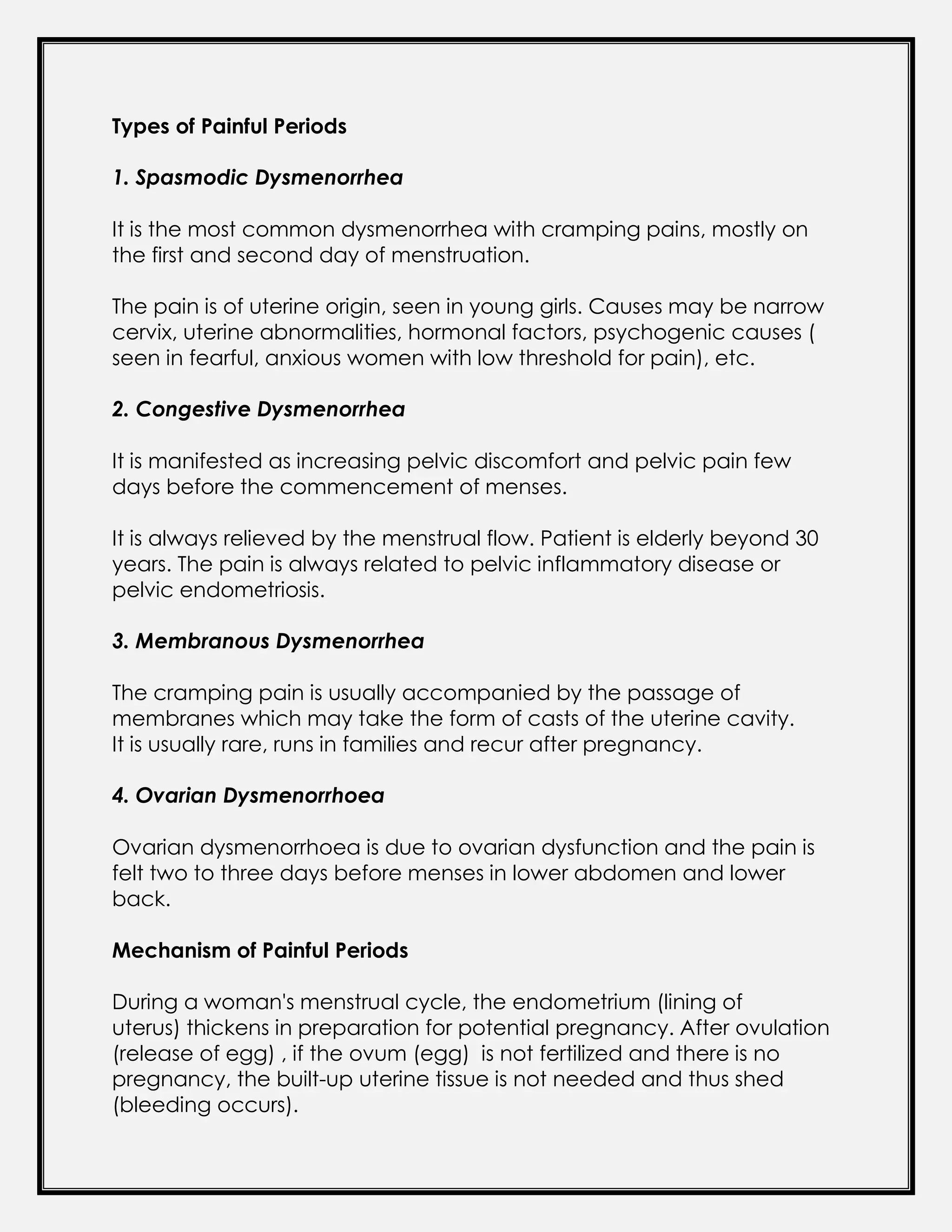 Homeopathy Treatment for Painful Periods | PDF