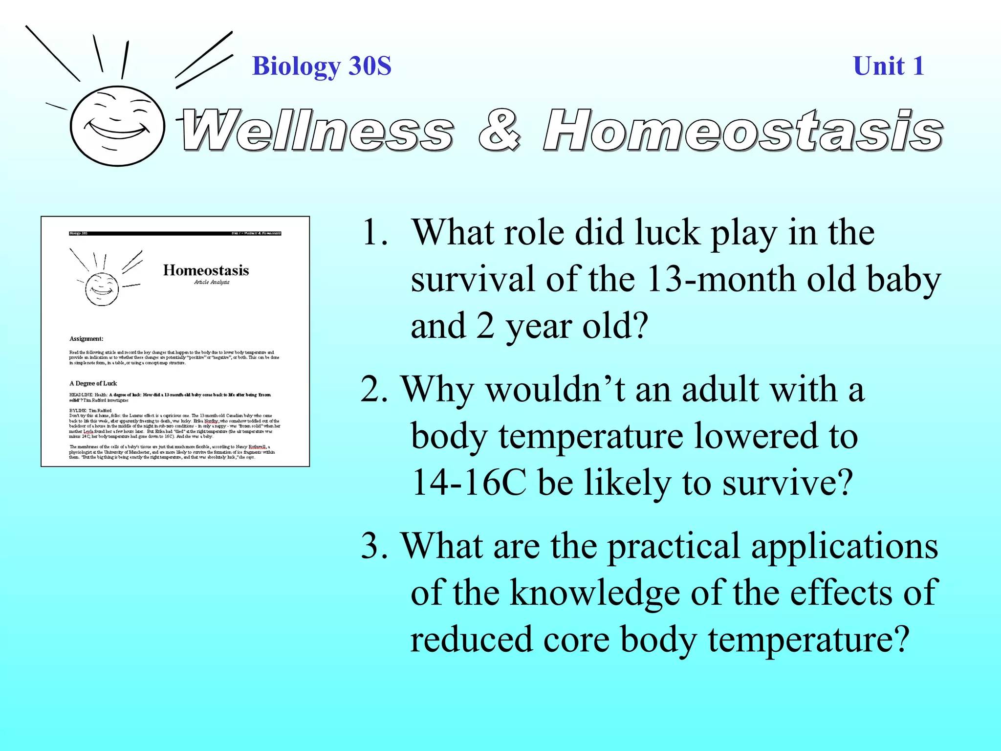 Homeostasis | PPT