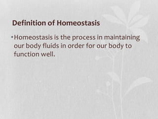 Homeostasis (Biology Project) | PPTX