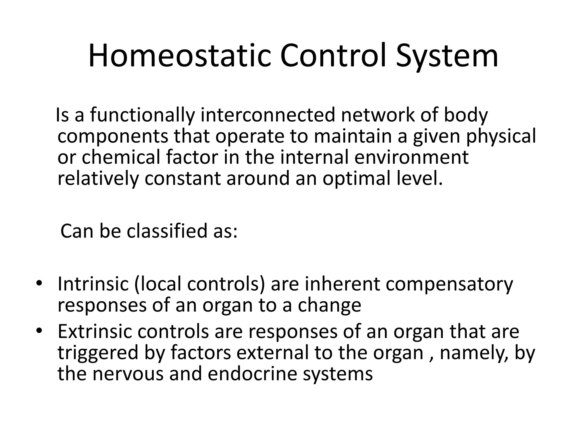 Physiology and Homeostasis | PPTX