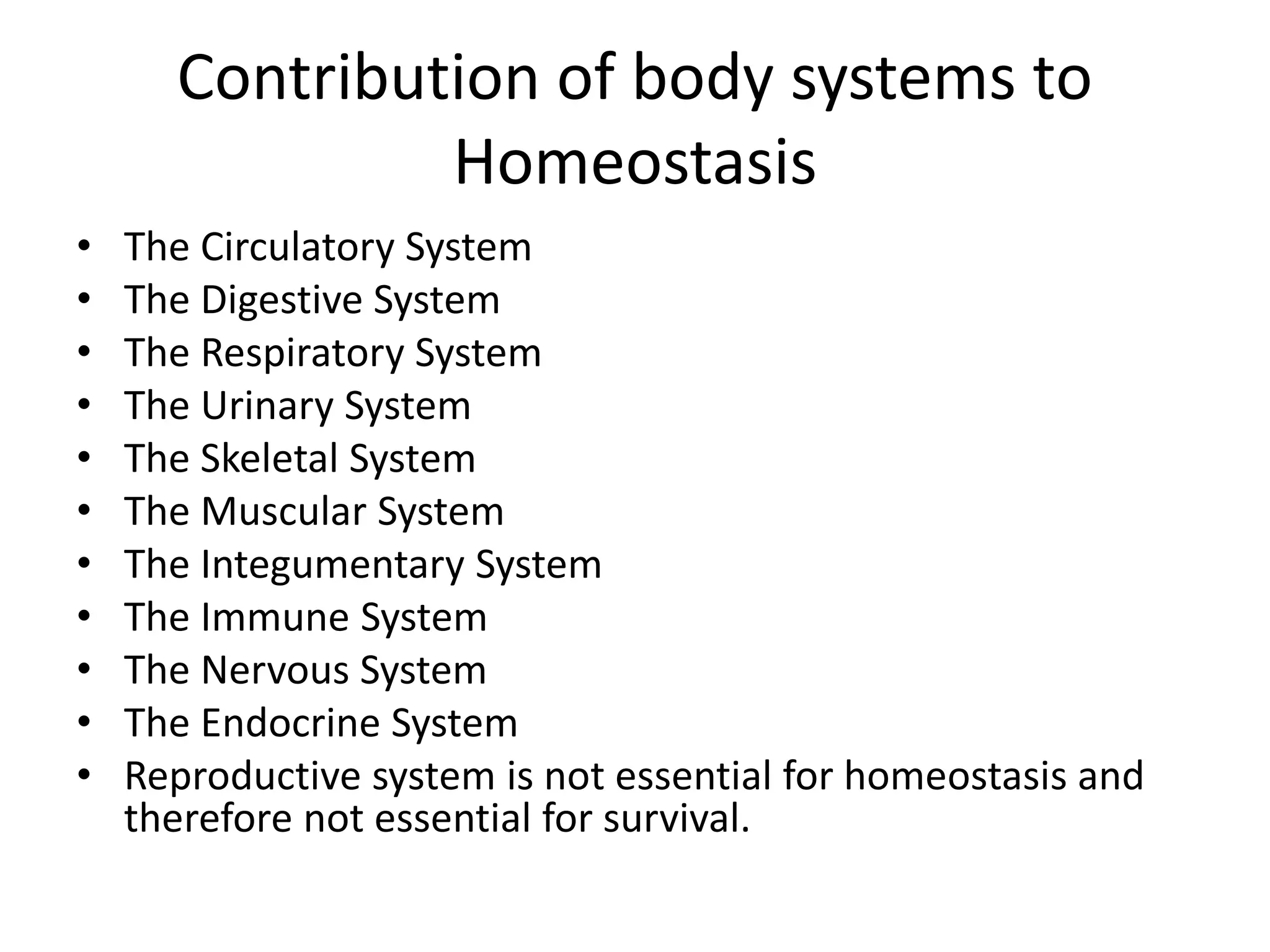 Physiology and Homeostasis | PPTX