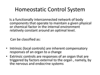 Physiology and Homeostasis | PPTX