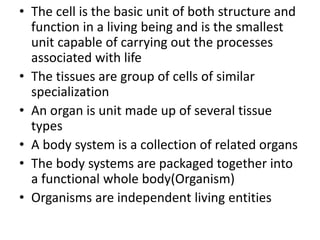 Physiology and Homeostasis | PPTX
