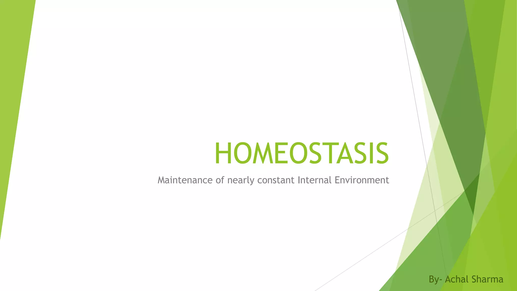 Homeostasis | PPT