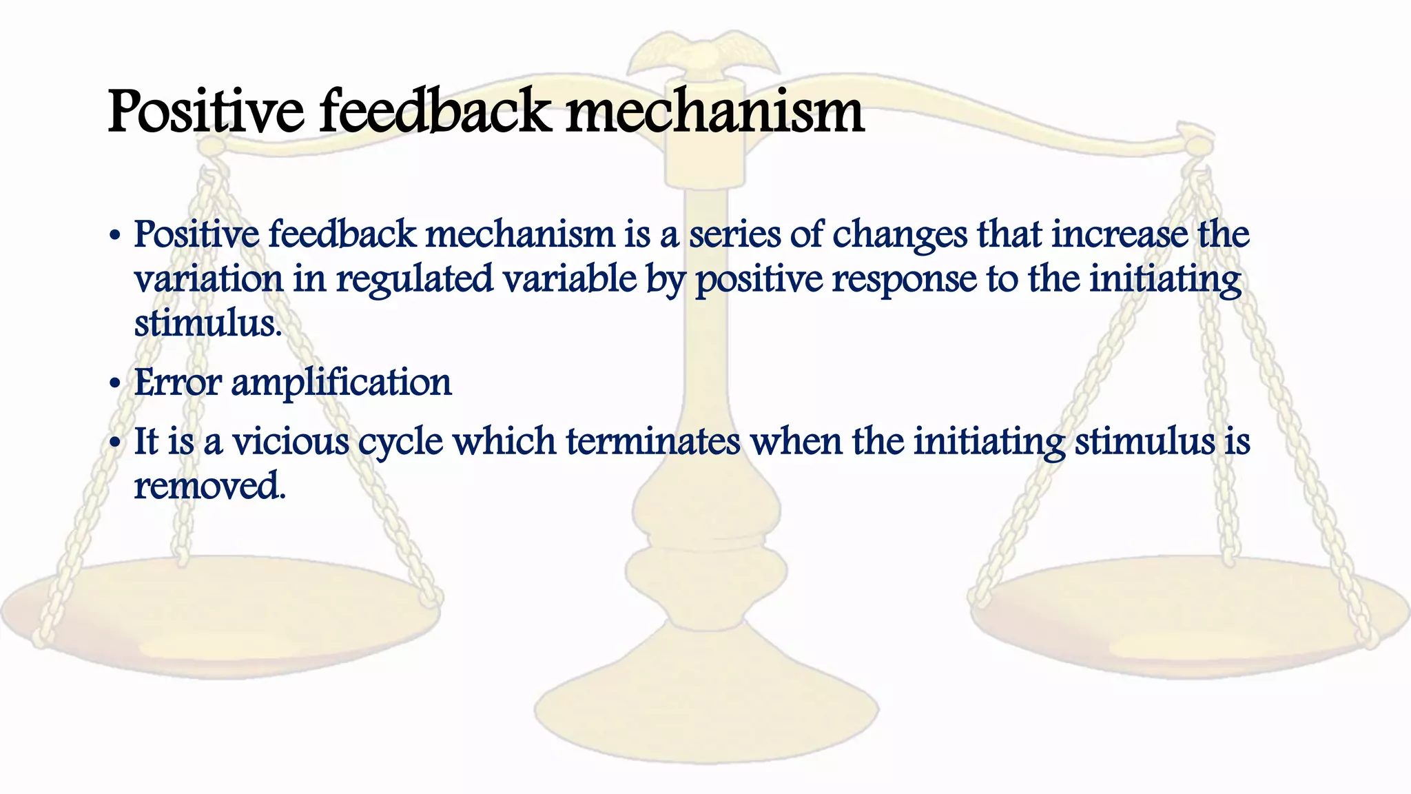 Homeostasis I Negative and Positive Feedback Mechanism I Feedforward Mechanism I General ...