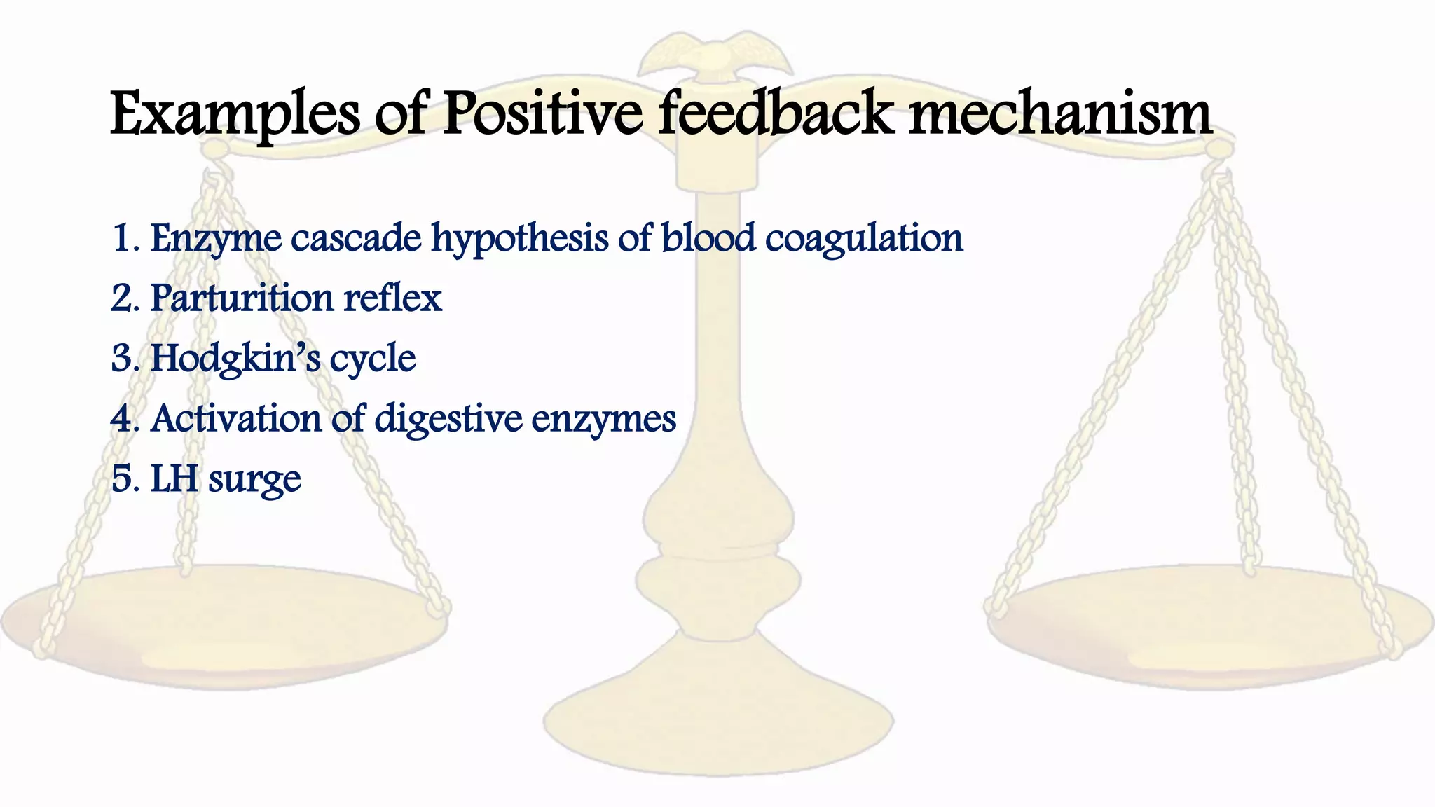 Homeostasis I Negative and Positive Feedback Mechanism I Feedforward Mechanism I General ...