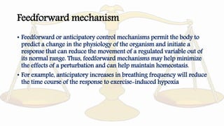 Homeostasis I Negative and Positive Feedback Mechanism I Feedforward ...