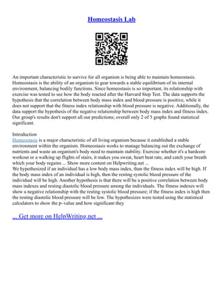 Homeostasis | PDF