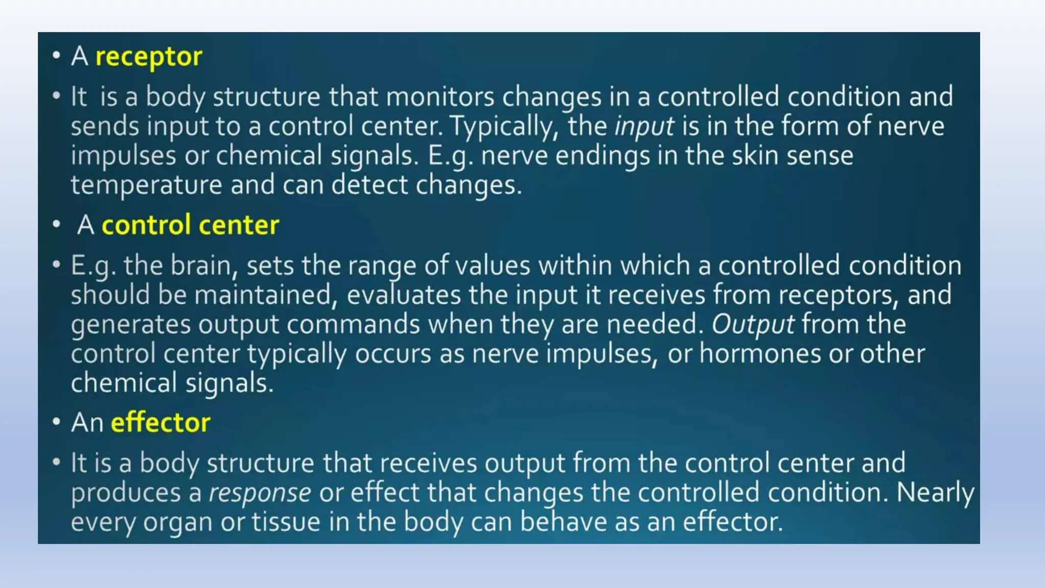 Study of Homeostasis (a part of Human anatomy and physiology) | PPT