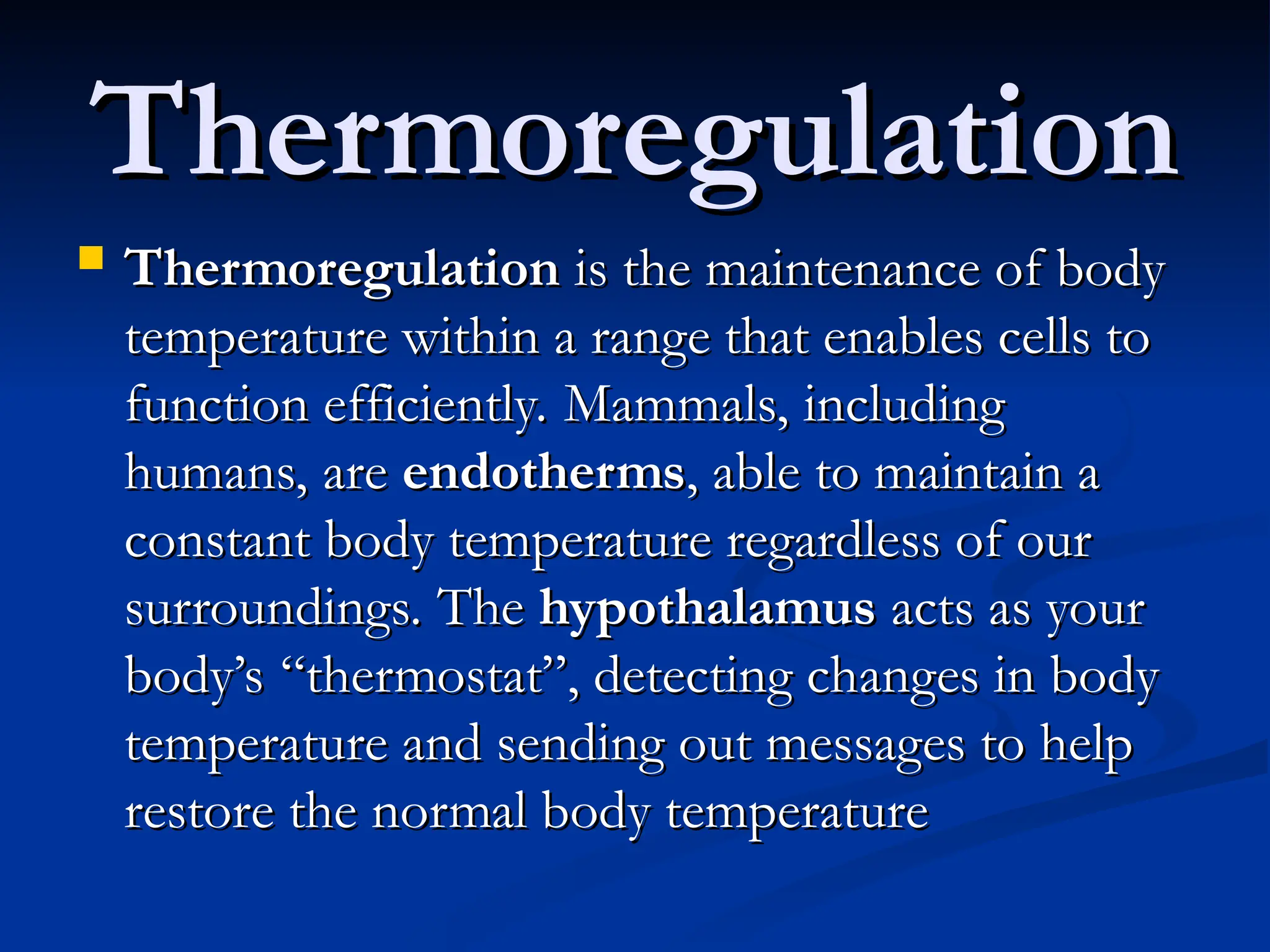 Homeostasis presentation and feedback loops | PPT