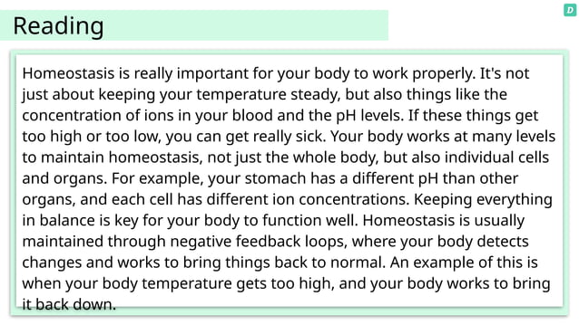 homeostasis -basic interactive slide deck.pptx | Endocrine and Metabolic Diseases | Diseases and ...