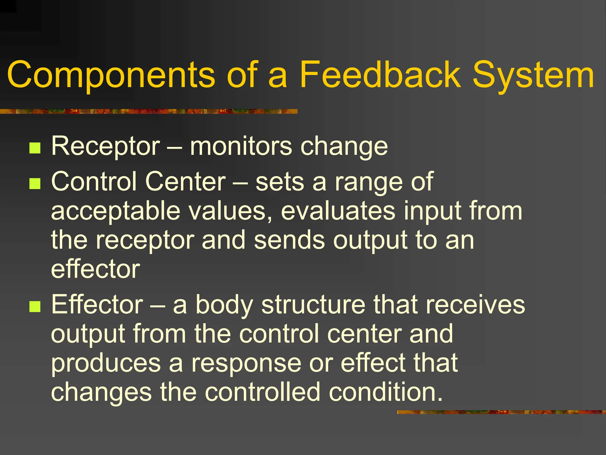Homeostasis_and_Feedback.ppt concept of homeostasis in organisms | PPT