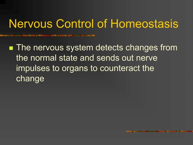 Homeostasis_and_Feedback.ppt concept of homeostasis in organisms | PPT