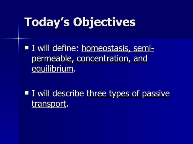 Homeostasis and transport (part 1) | PPT