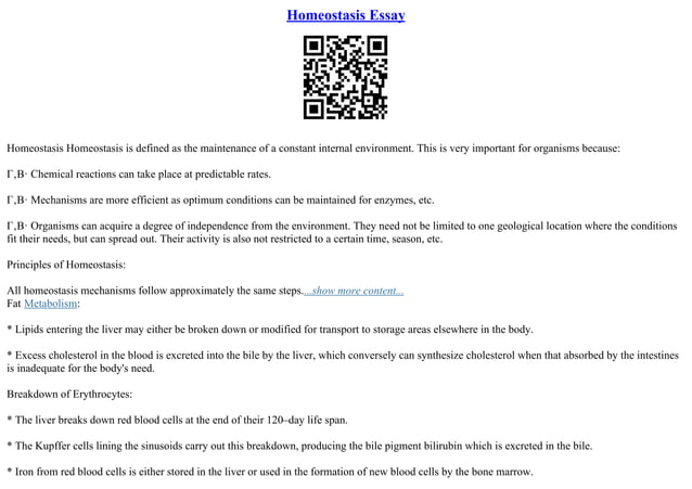 Homeostasis Experiment | PPT