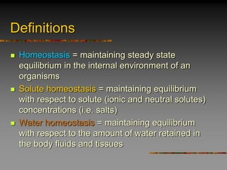 Homeostasis in fishes | PPT