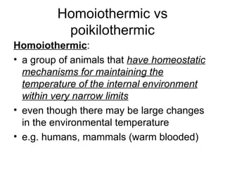 Chapter 12 Homeostasis Lesson 1 - The Need for Homeostasis | PPT