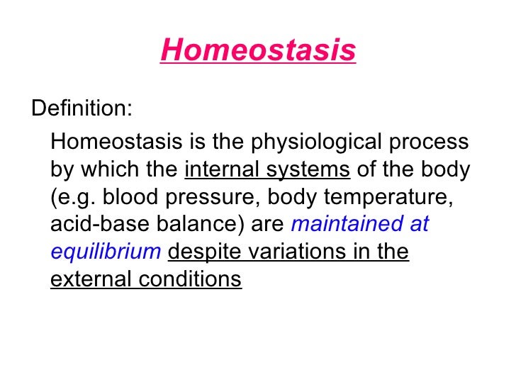 Chapter 12 Homeostasis Lesson 1 The Need For Homeostasis Chapter 12 Homeostasis Lesson 1 The Need For Homeostasis