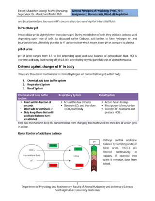 Homeostasis In Humans Ph