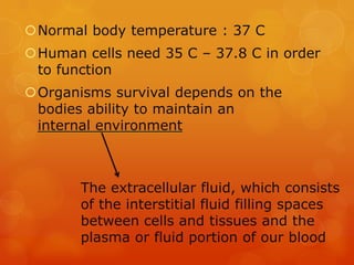 Homeostasis (part 1) | PPTX