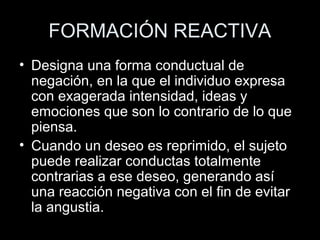Homeostasis psicológica y mecanismos de defensa | PPT