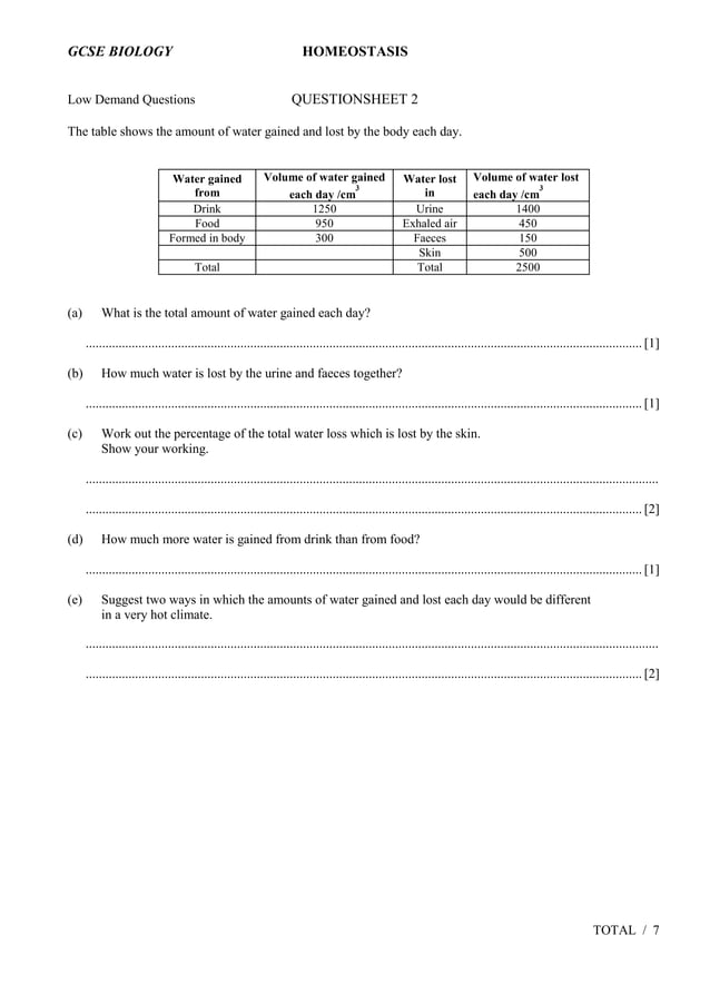 homeostasis questions.doc