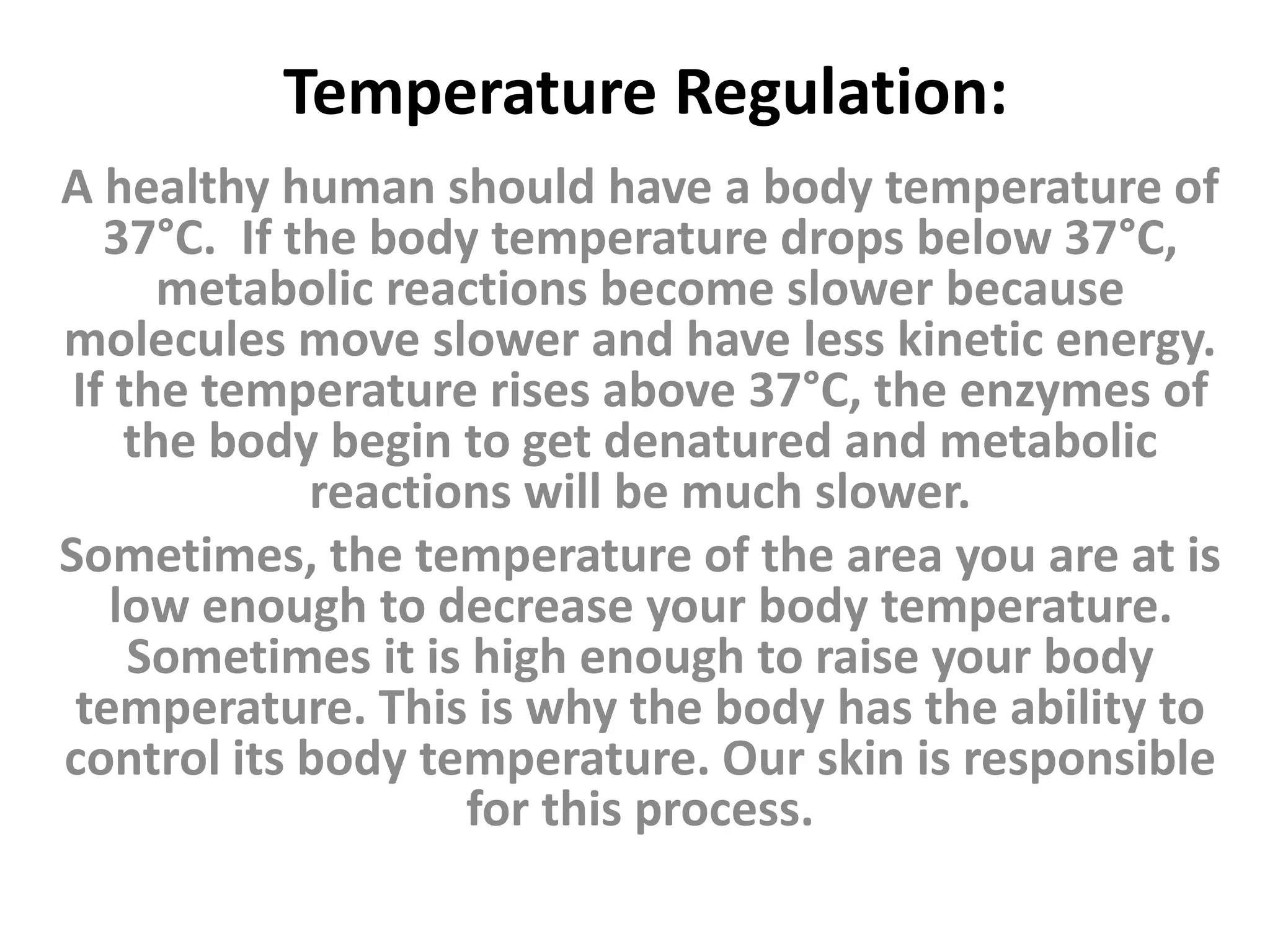Homeostasis and thermoregulation. | PPTX