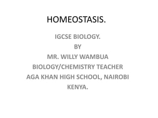 Homeostasis and thermoregulation. | PPTX