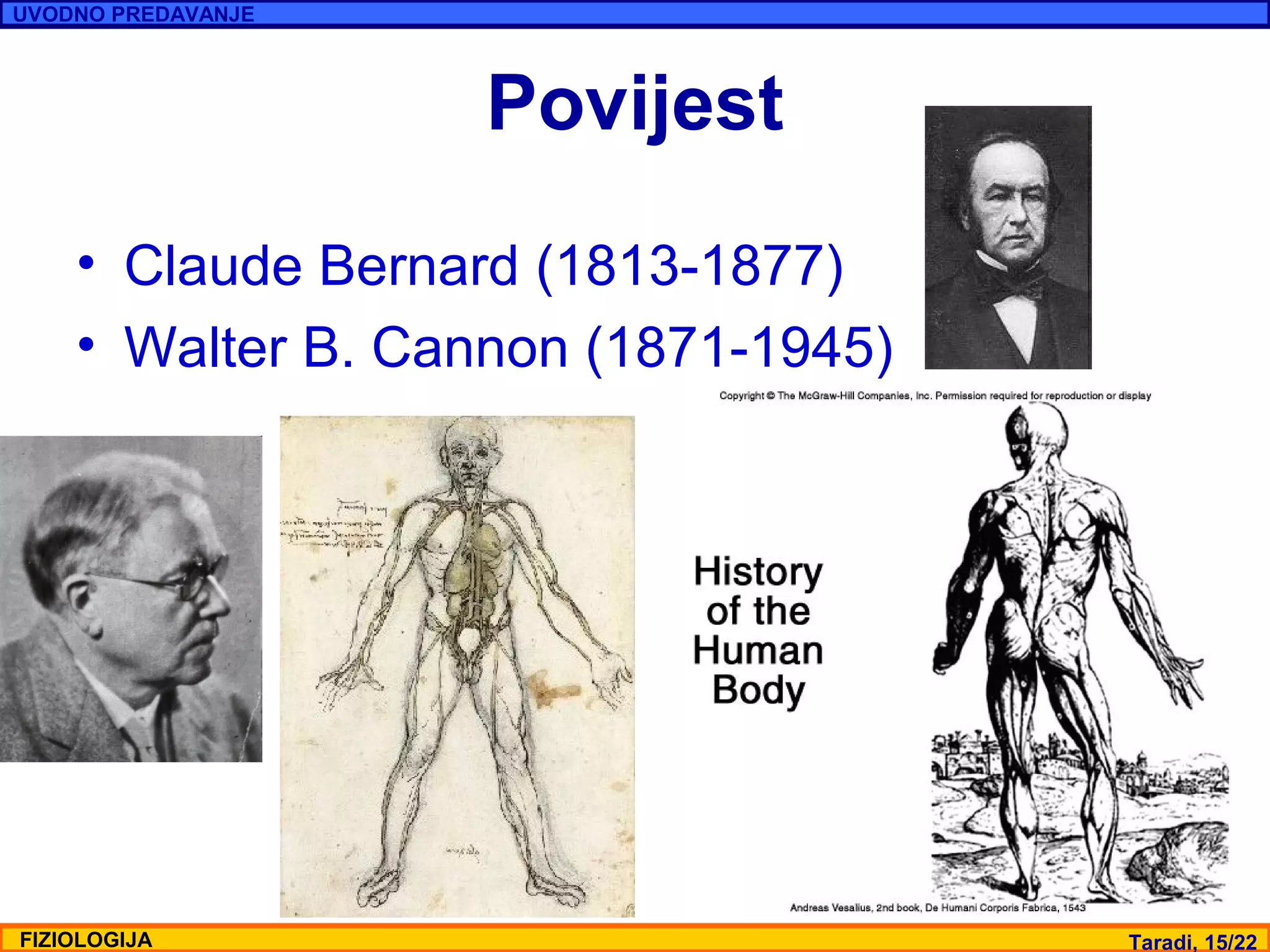 Uvod u fiziologiju, homeostaza | PPT